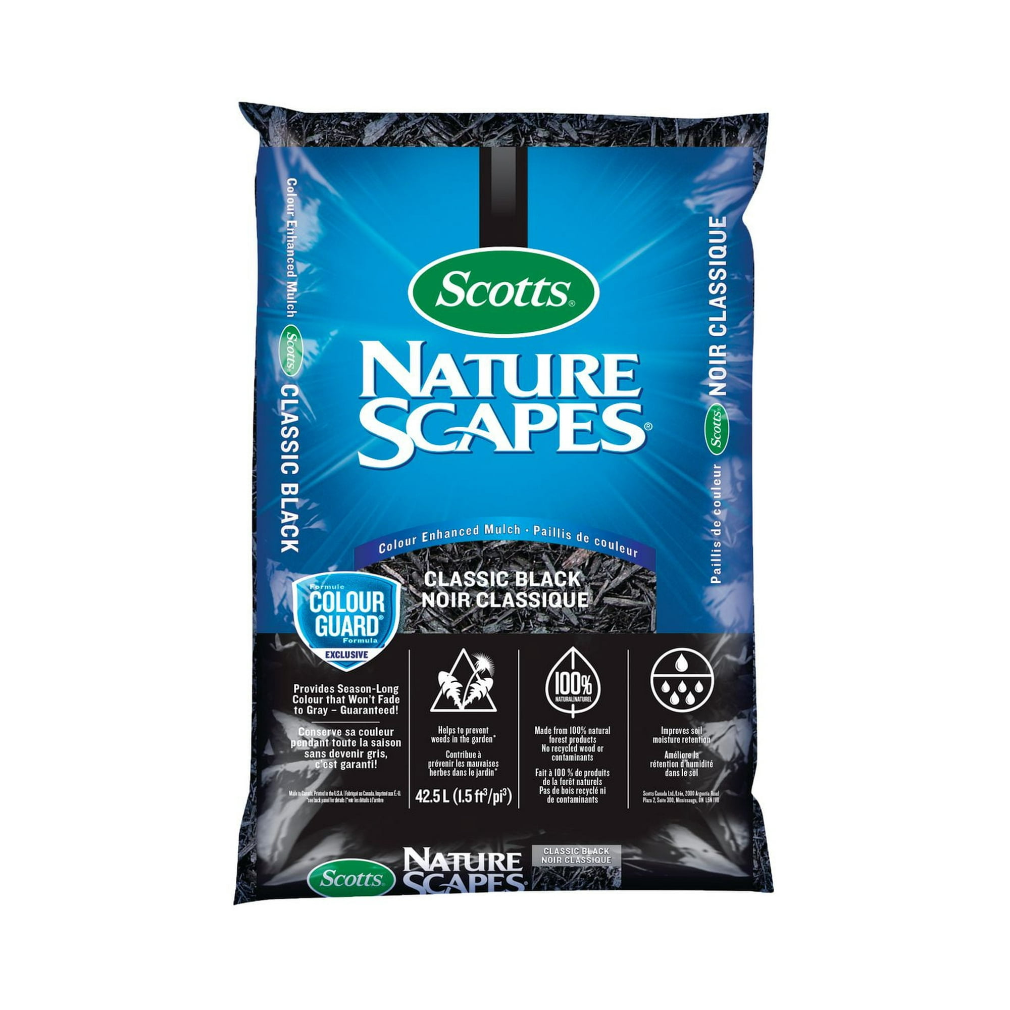 Click here for Scotts Nature Scapes Classic Black Mulch - 42.5l 4... prices