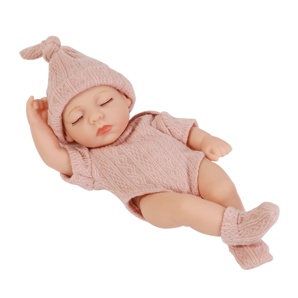 TINYSOME 7'' Vinyl Reborns Kids Sleep Doll Girls Soother Doll Life Like ...