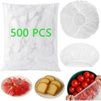Elastic Plastic Bowl Covers, 12 Inch. Pack of 500 Clear Plastic ...
