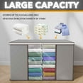6 Pack 90L Clothing Storage Bags, Heavy Duty Closet Storage Bins ...
