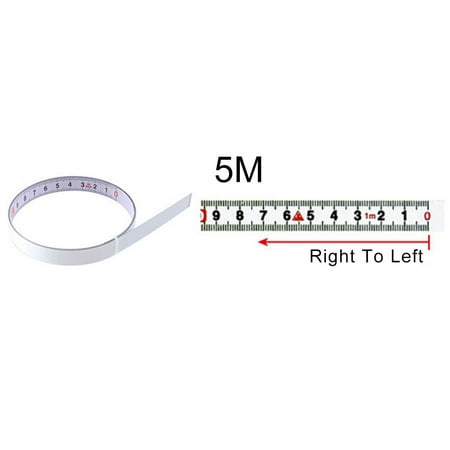 5M-Reverse Scale Steel Ruler Forward Reverse Middle-point Ruler With ...