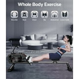 pooboo Bluetooth Water Rowing Machine, Foldable, Magnetic Resistance ...