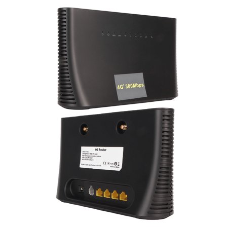 4G LTE CAT4 Router, Portable WiFi Router with WAN LAN Ports and 300Mbps ...