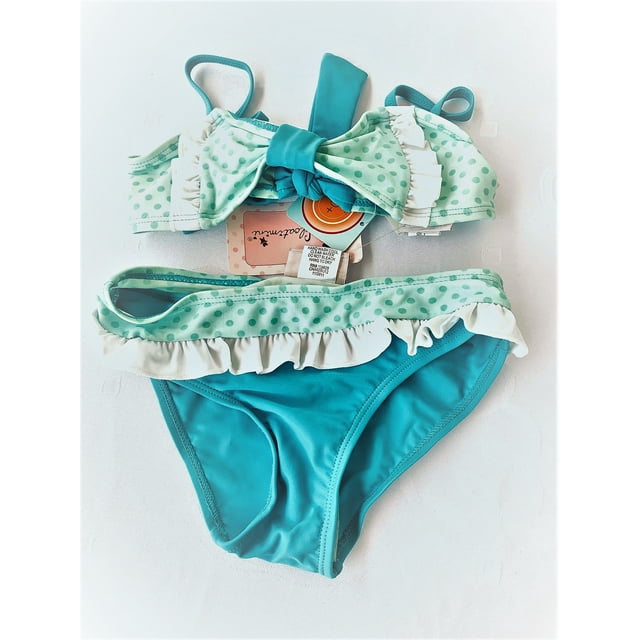 Floatimini Girl's 2 Pieces Swimwear Bikini Set, Size 5, Blue - Walmart.com