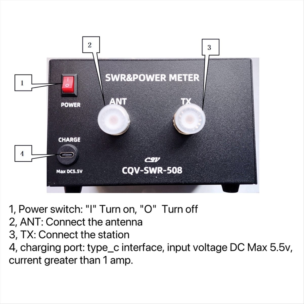 Medidor Digital SWR de 200 W, 1,8-54 Mhz, Medidor de Potencia de ...