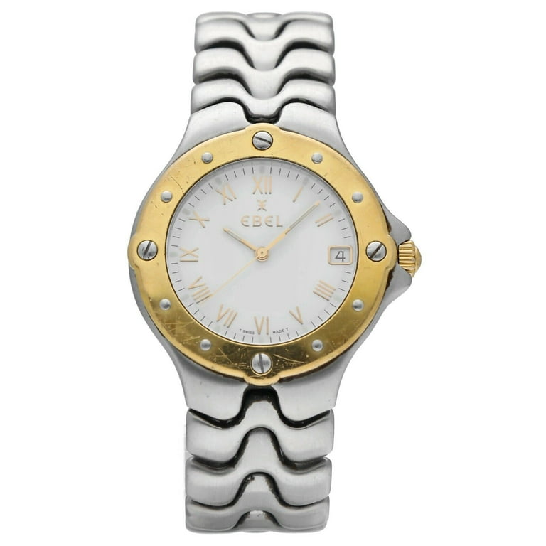 Ebel Sport Wave 6187631 White Roman Dial 18k Steel 36mm, 43% OFF