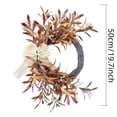 Artificial Fall Wreath for Front Door Autumn Olive Leaf Wreath with ...