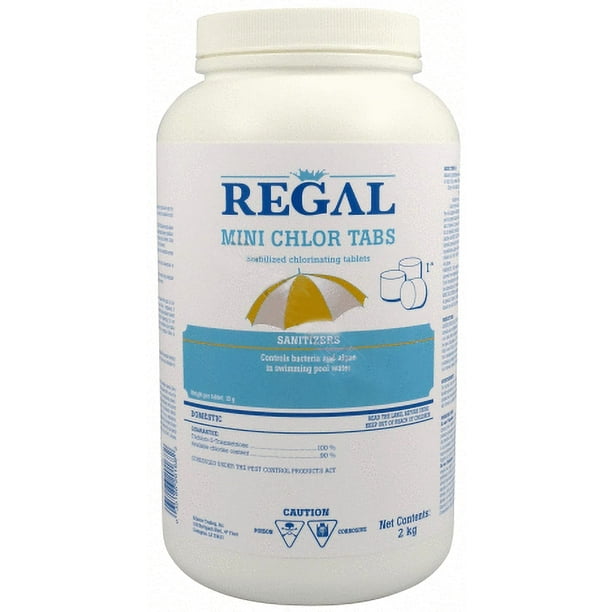 Regal Mini Chlor Tabs Stabilized Chlorinating Tablets 2kg - Walmart.ca