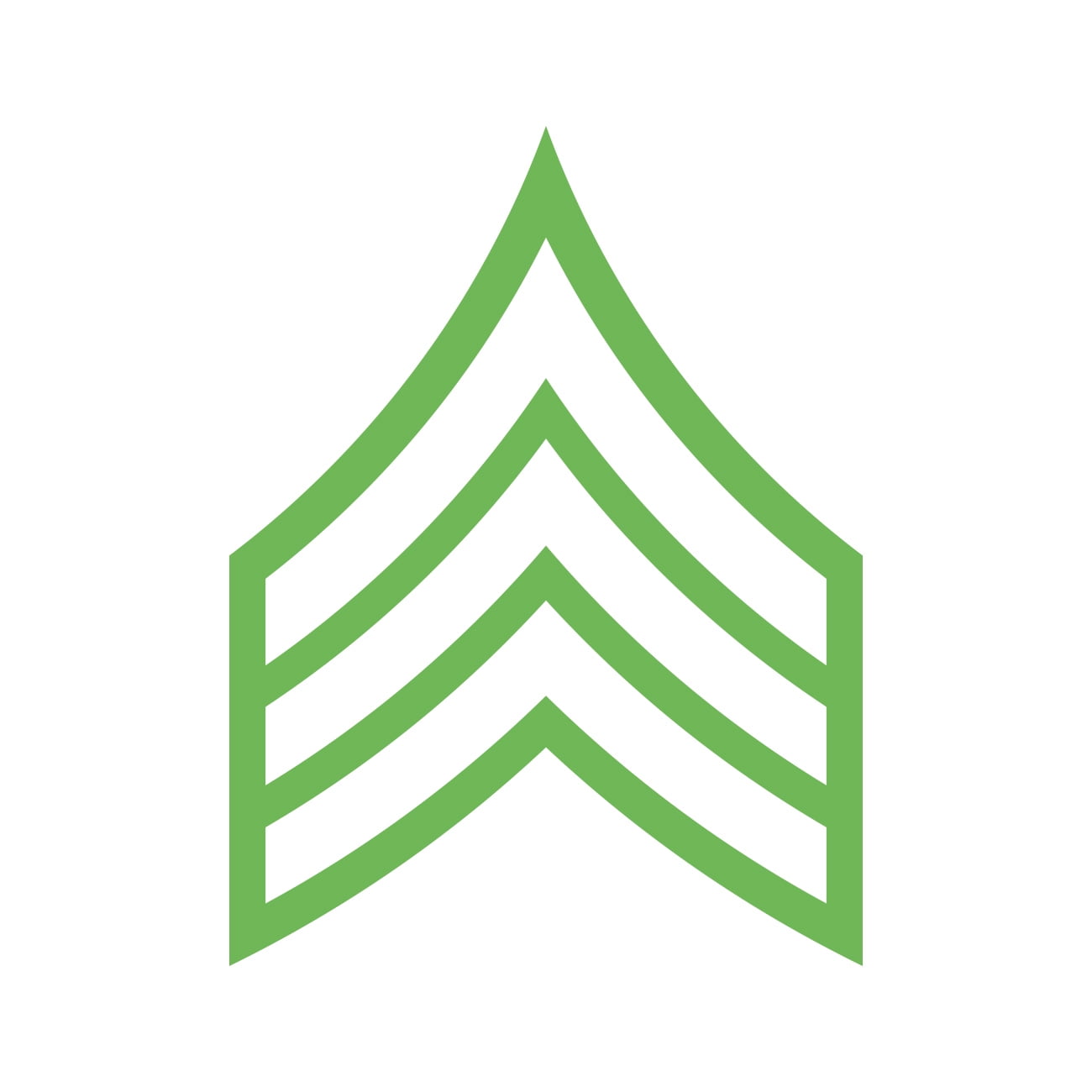 E-5 Sergeant Rank Sticker Decal Die Cut - Self Adhesive Vinyl ...