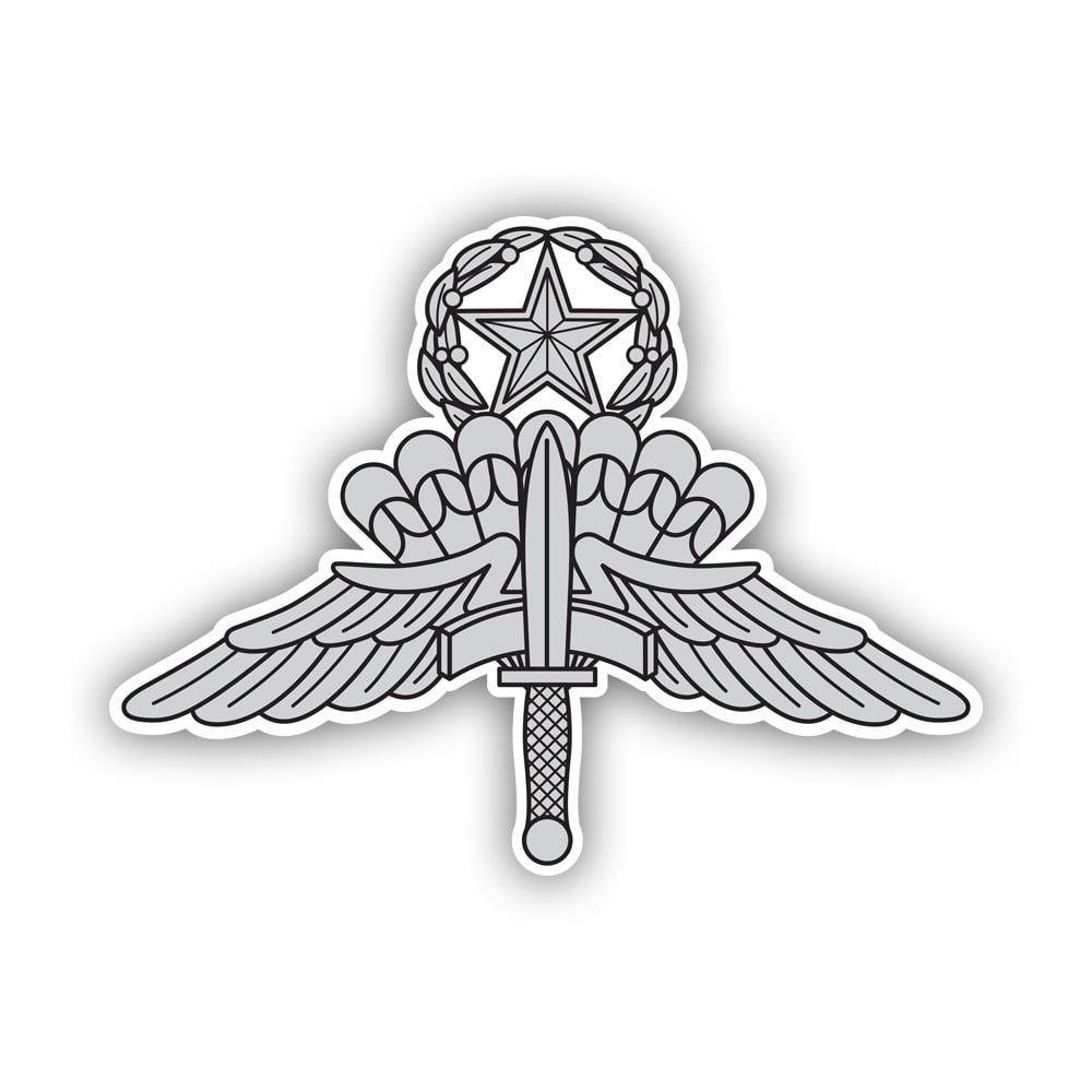 Master Parachutist Jump Wings Halo Logo Sticker Decal - Self Adhesive ...