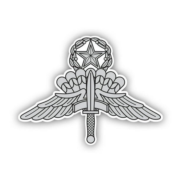 Master Parachutist Jump Wings Halo Logo Sticker Decal - Self Adhesive ...