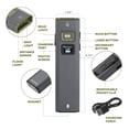 Swiss Tech Dunn 2500 Lumen Flat EDC Rechargeable LED Flashlight with ...