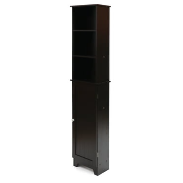 Slim Storage Tower in Black - Walmart.com