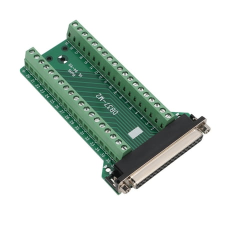 DB37 Breakout Connector, Terminal Block Terminal Board Straight PCB ...