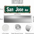 Decorative Tin Sign 16*4 Inch San Jose Ave Marker - For Laundry Room ...