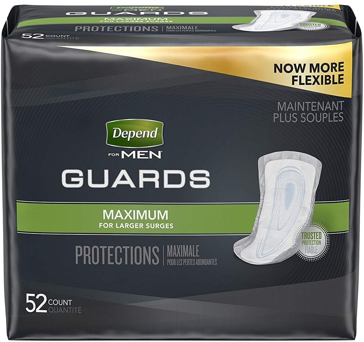 Depend For Men Incontinence Guards, Maximum Absorbency 52 Ea (2 Pack ... Depend For Men Incontinence Guards, Maximum Absorbency 52 Ea (2 Pack ...