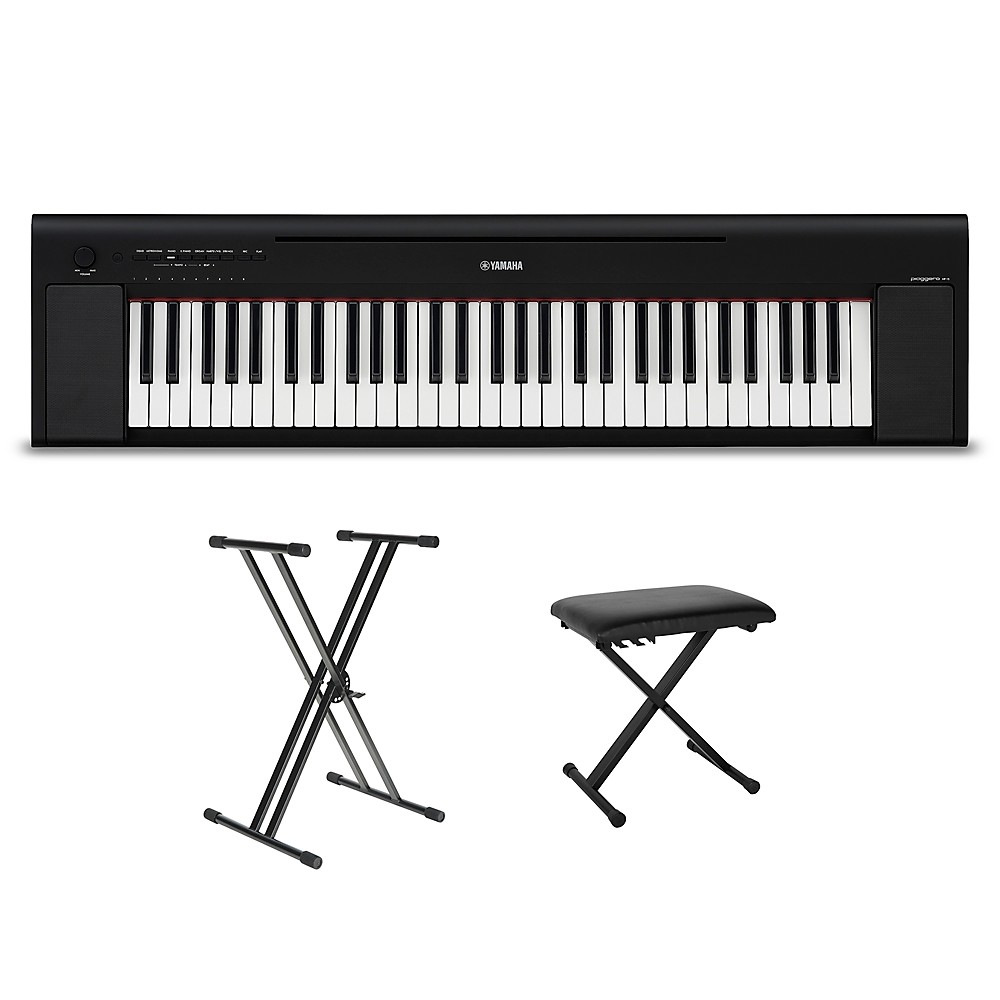 Yamaha Piaggero NP-15 61-Key Portable Keyboard With Power Adapter Black ...