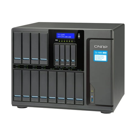 QNAP TS-1685 - NAS server - 16 bays - SATA 6Gb/s - RAID 0, 1, 5, 6, 10 ...
