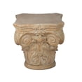 CC Home Furnishings Decorative Stand, 18.5" Brown and Beige Large Roman ...