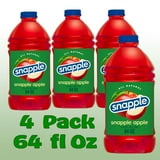 Snapple Apple All Natural Fruit Juice Drink, 64 fl oz Plastic Bottles ...