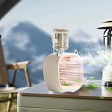 Elainilye Desk Fan, Portable USB Rechargeable Humidifier Cooler, 3 ...