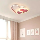 Miumaeov Acrylic Heart Shape Ceiling Light, Remote Control, Dimmable ...
