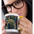 3drose, Sea Turtle William Morris Style Nautical Sea Life Ocean Blue ...