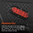 TRUE MODS 2pc 6 inch Red Oval LED Trailer Tail Light Kit [DOT FMVSS 108 ...