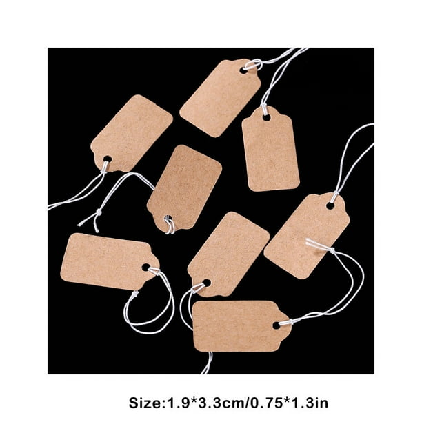 Maoww 90 Pieces Marking Tags Display Label with Elastic String Attached ...
