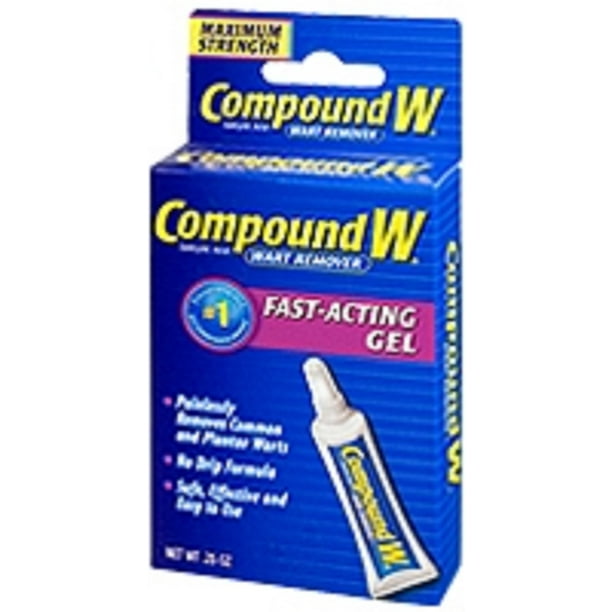 Compound W - Wart Remover - 17% Strength - Gel 0.25 oz. - Walmart.com ...