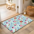 2x3ft Area Rug,Pastoral Ladybug Flower on Green Washable Large Rugs ...