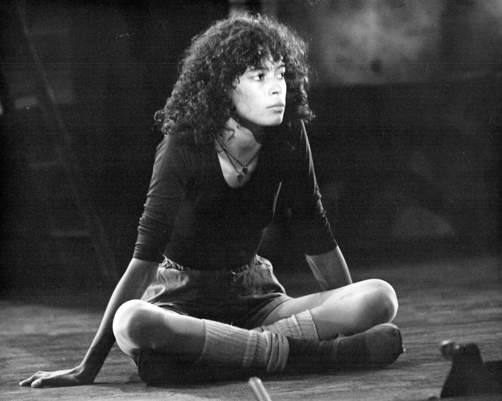 Erica Gimpel sitting on dance studio floor as Coco Hernandez Fame TV ...