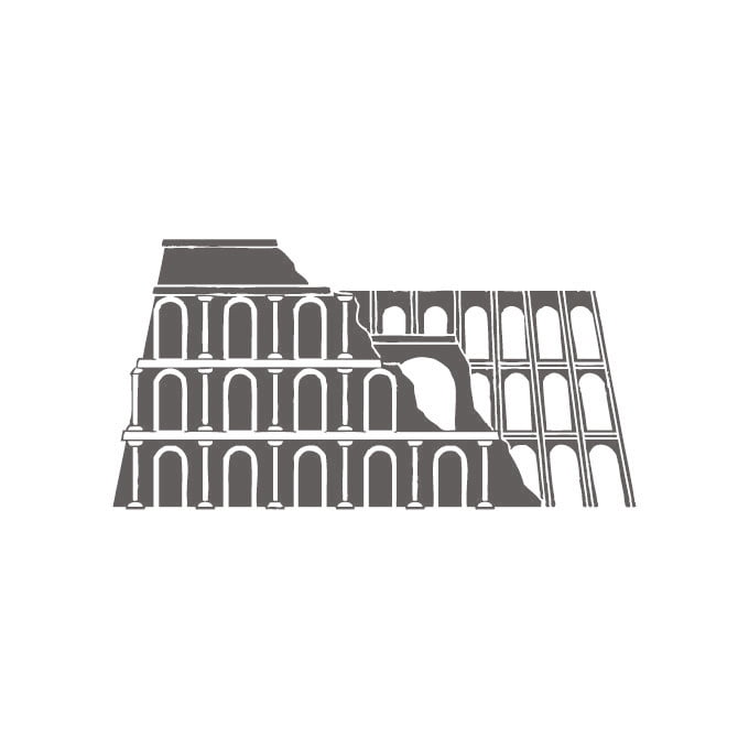 Colosseum Vinyl Graphic - Large - Clay - Walmart.com