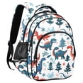 ALAZA Funny Cartoon Dinosaurs School Backpack Elementary Bag Student ...