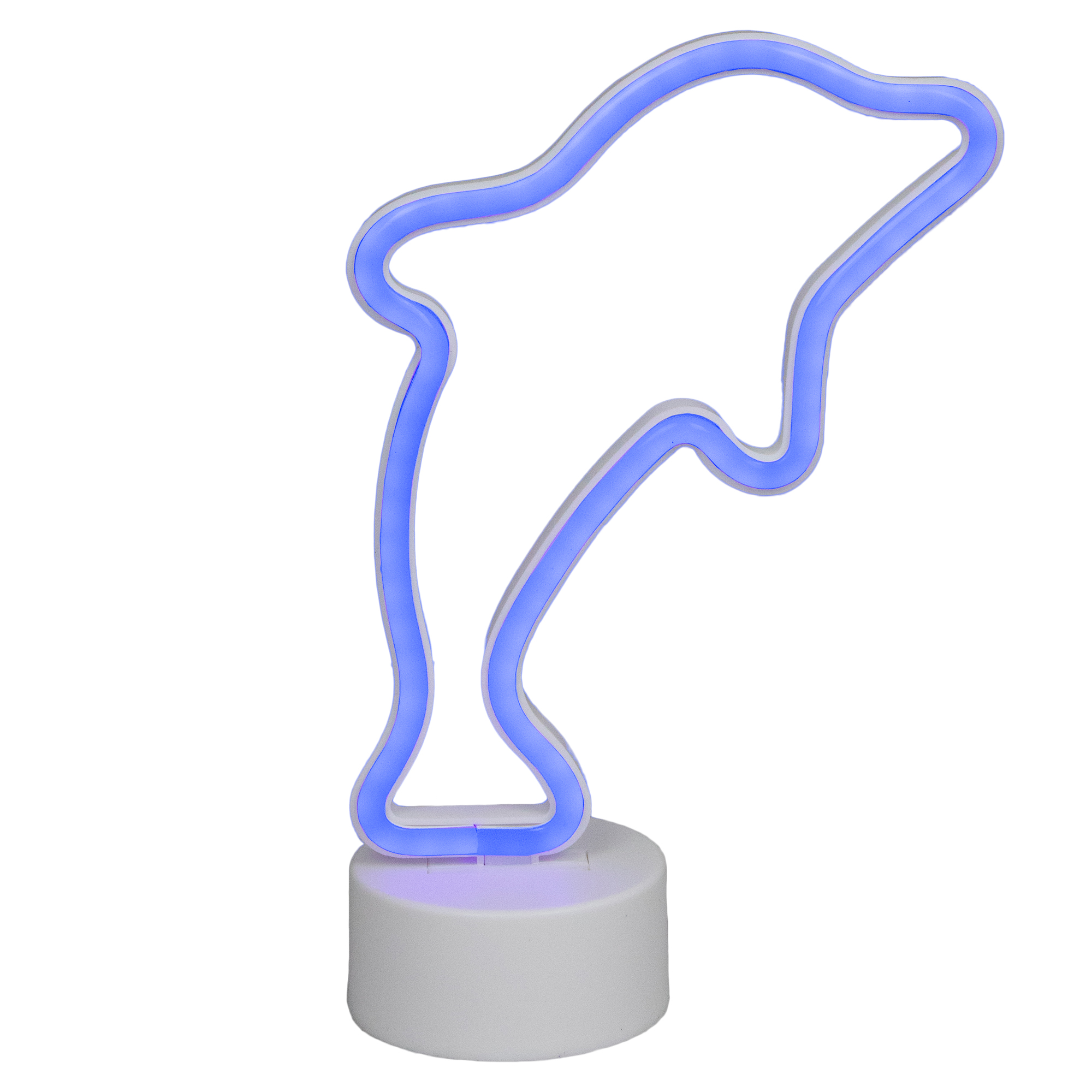 10.25" Blue Dolphin LED Neon Style Table Sign - Walmart.com