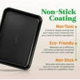 Non-Stick Cookie Sheet Baking Pans - 2-Pc. Professional Quality Kitchen ...