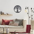 Large Metal Wall Decor, Tree of Life Art Sculpture, Wall Hanging for ...