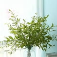 leaveforme 1Pcs Artificial Greenery 5 Forked Stems Plants Faux Leaf ...