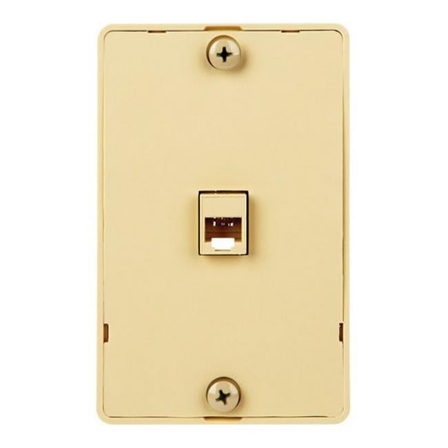 141090-00 Ivory Just Hook It Up Wall Mount Telephone Line Wall Plate ...