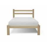 Amazonas Twin-XL Solid Pine Wood Single Bed with Slats Support ...