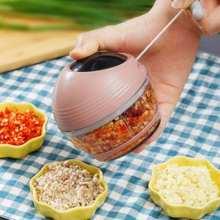 Pull Food Chopper And Manual Food Processor, Hand Held Vegetable Slicer ...