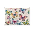 Colorful Butterfly Sun Shade Sail 6.5'X10' Watercolor Pink Blue ...