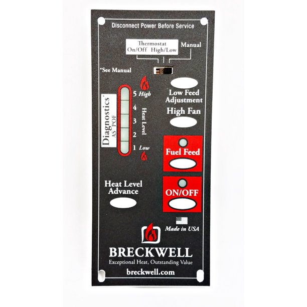 Breckwell A-e-401 / C-e-401 Pellet Stove Circuit Board (1 RPM) - 2002 ...