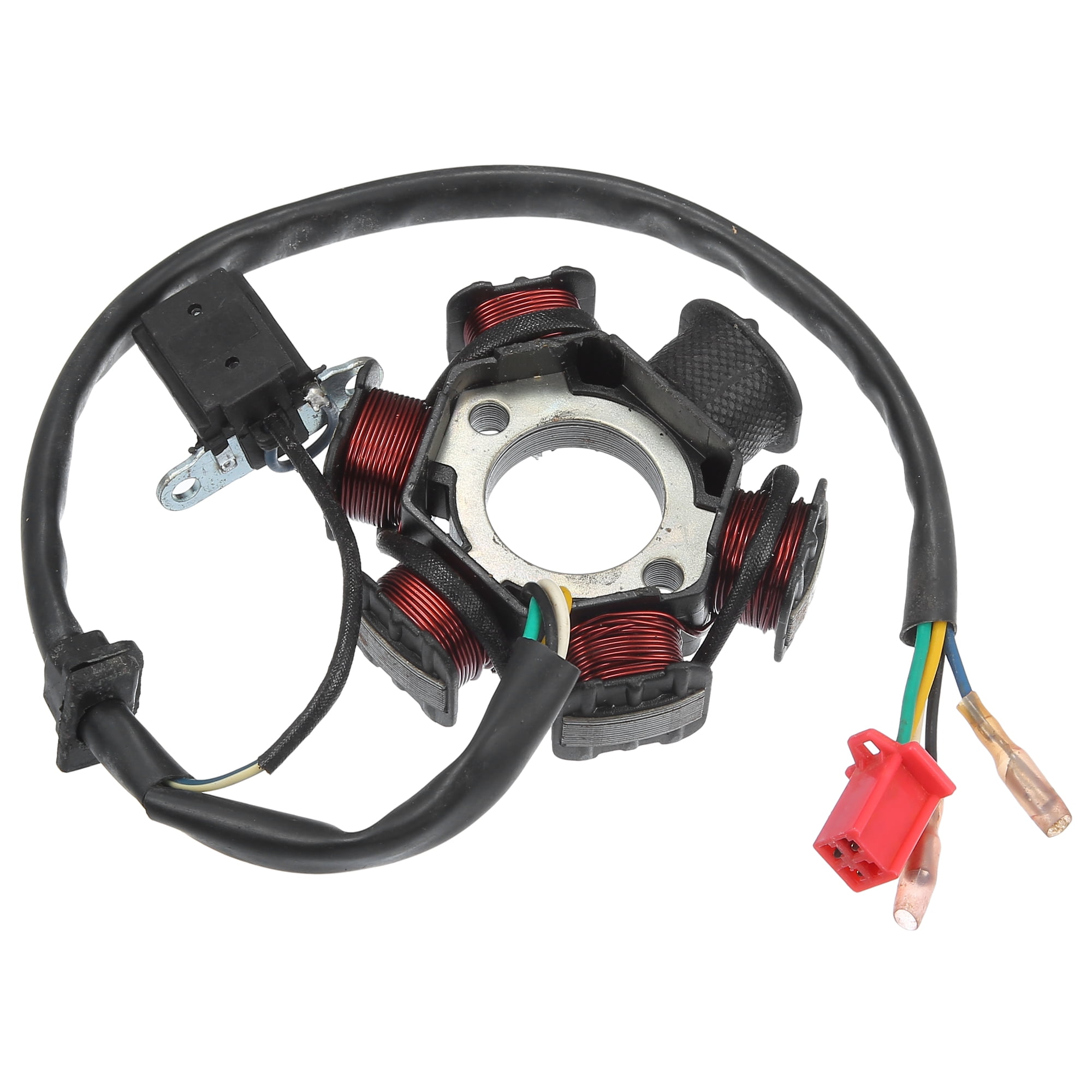 Unique Bargains 5 Wires 6 Pole AC Motorcycle Magneto Stator for 125cc ...