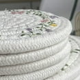 Naiyafly Woven Cotton Rope Placemat Ins Insulated Pot Pad Printed ...