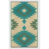 FH Home Indoor-Outdoor Rug (3x5 ft) - Weather Resistant, Reversible, UV ...