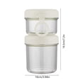 2Pcs Oats Containers with Lids Leakproof Breakfast To Go Cups Reusable ...
