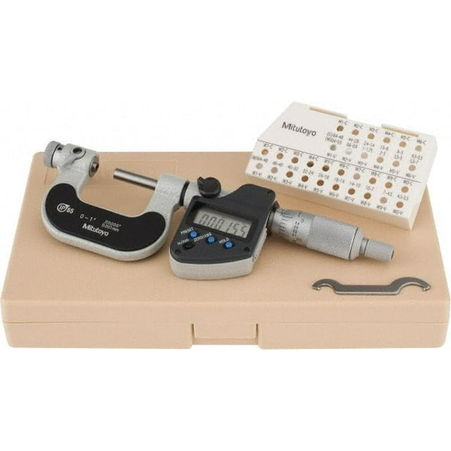 Mitutoyo 0 to 1" Range, Digital Counter, Electronic Screw Thread ...