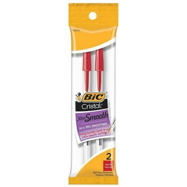 BIC Cristal® Xtra Smooth Ball Pen, Red, 10+2 Pack - Walmart.com