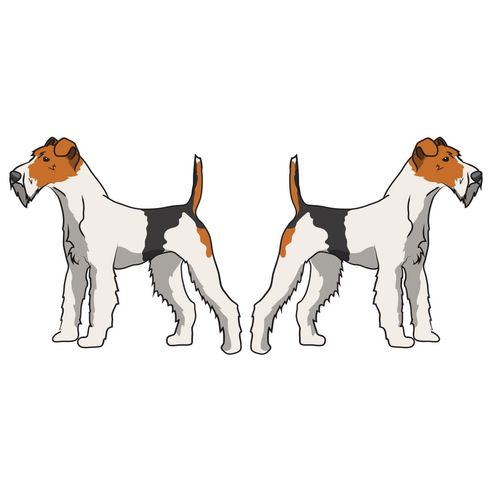Wire Fox Terrier Decal | Indoor/Outdoor | Dog Lover Super Cute Sticker ...